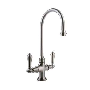 Double Handle Single Hole Bar Faucet Finish: Brushed Nickel - Bar Sink ...