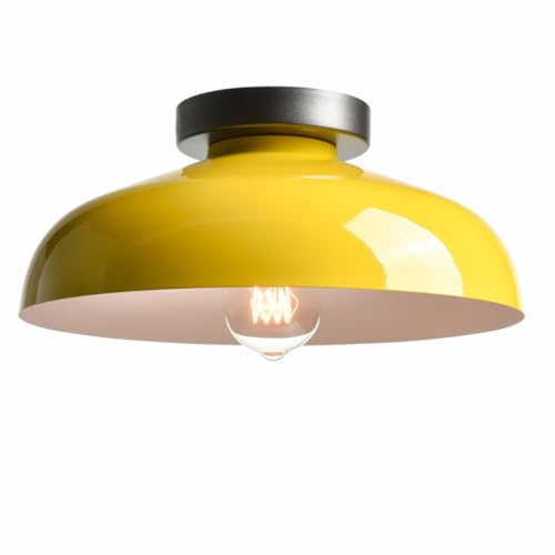 DIRYZON Macarons Yellow Ceiling Light,Industrial Light Fixtures Ceiling ...