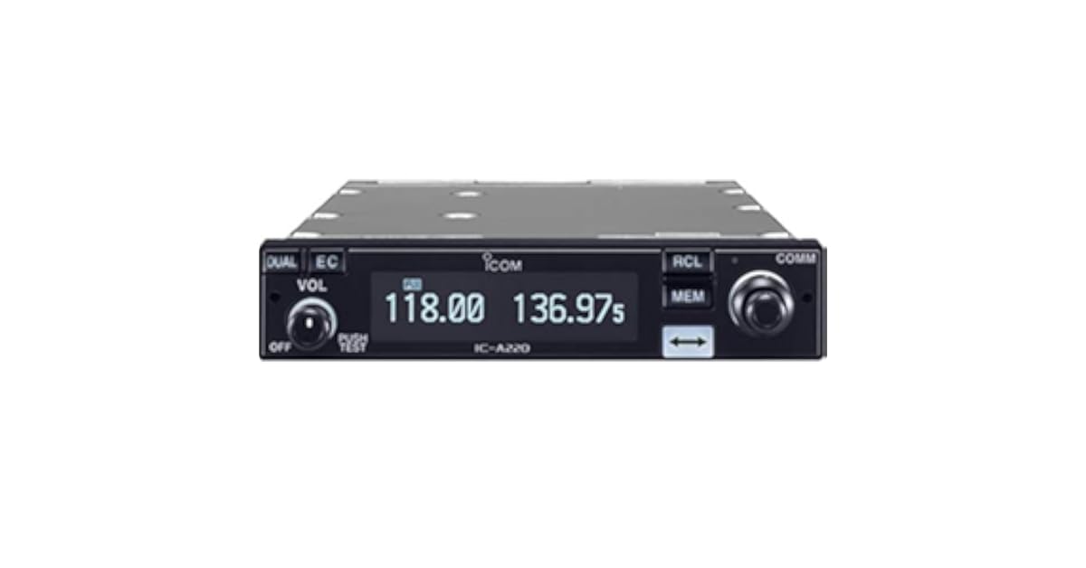 Icom IC-A220 Panel Mount VHF Airband Transceiver – Importar de Miami