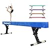FBSPORT 8ft Adjustable Balance Beam: High and Low Floor Beam Gymnastics ...