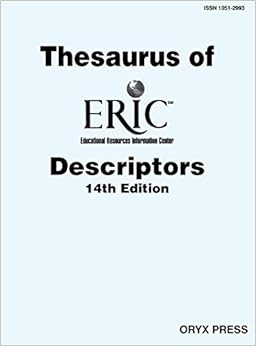 Amazon.com: Thesaurus of ERIC Descriptors: 14th Edition (Thesaurus of ...