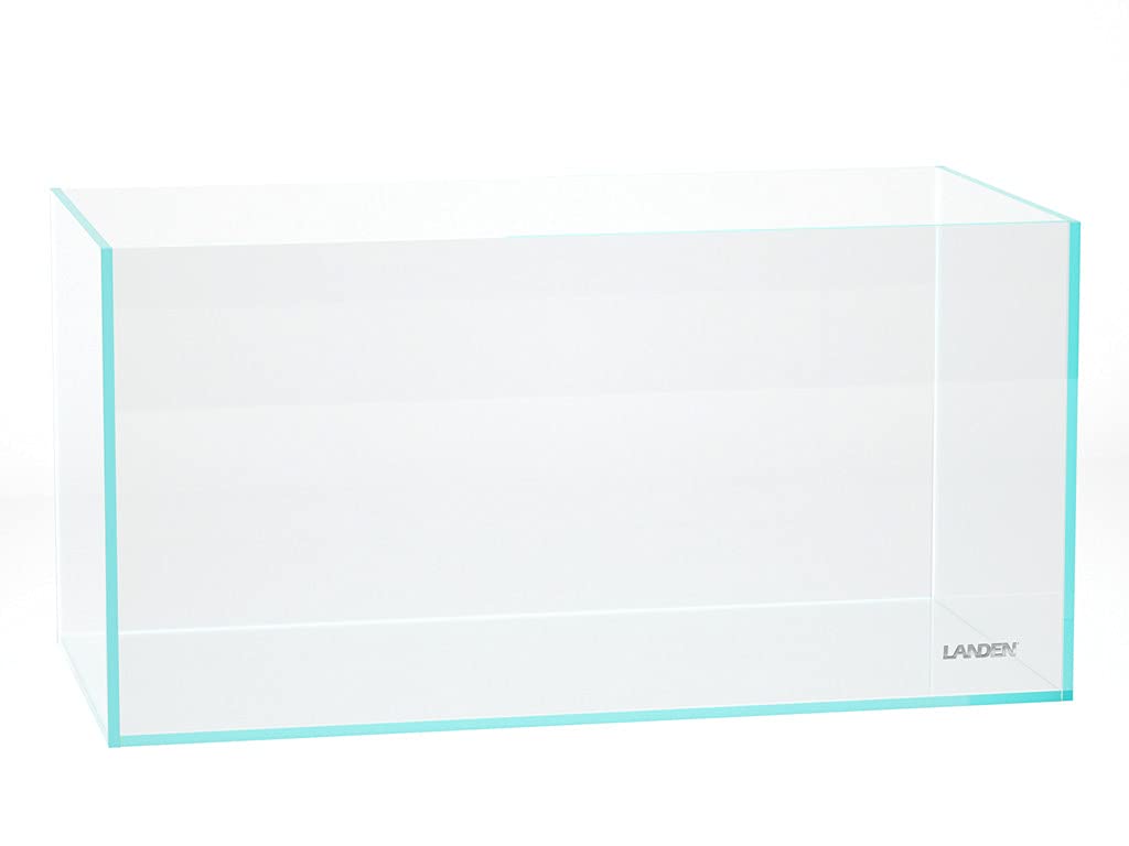 LANDEN 90P 44 Gallon Rimless Low Iron Aquarium Tank, W35.4 x D17.7 × ...