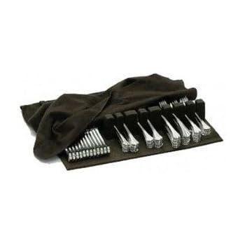 Amazon.com: BROWN SILVER CLOTH FLATWARE HOLDER - DRAWER LINER PAD ...