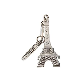 Amazon.com : 12 Pack - Silver Eiffel Tower key chain favor from Paris ...