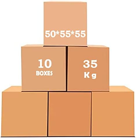 [10 Pack] Medium Double Wall 100% Recyclable Corrugated Cardboard ...