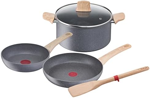 TEFAL Cookware Set | Natural Force 5 PCs set stewpot 24 cm/frypans 20 ...