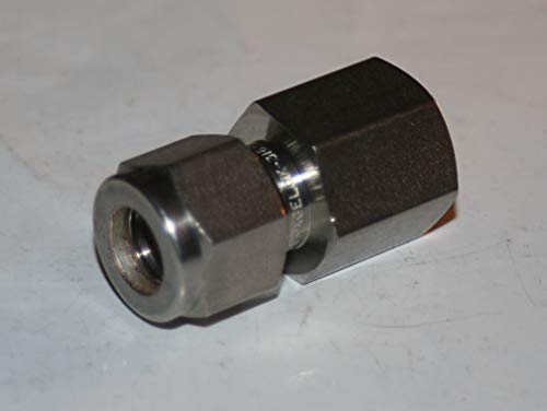 Duolok 316SS Female Connector 3/8'' Tube x 1/4'' NPT (Swaglok PN: SS-600-7-4; Parker PN: 6FSC4N ...
