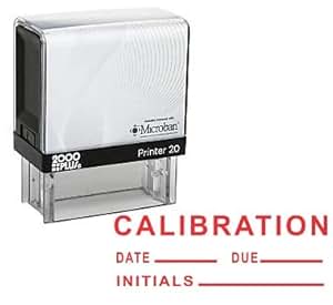 Amazon.com : Calibration Date Due and Initials Scientific Self Inking ...