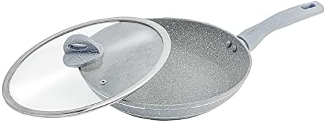 Royalford 26cm Smart Fry Pan with Lid - 5 Layer Granite Non-Stick ...