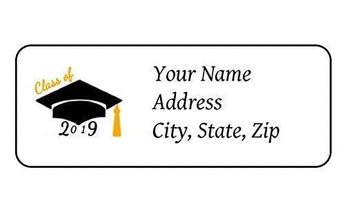 Amazon.com: 30 Personalized graduation, class of 2022 return address ...