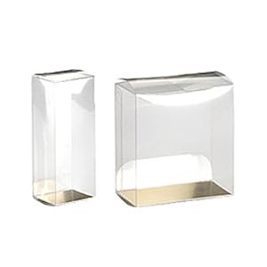 25 x Rectangular Acetate Gift Boxes - Choice of Sizes Available (45mm x ...