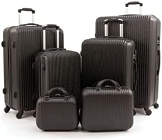 سعر Limra 5-Piece Hard Side Luggage Trolley Set black فى السعودية ...
