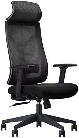 Office Desk Chair Ergonomic Computer Chair Wide Seat With Large ...