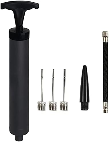 10 Portable Hand Air Ball Pump Inflator Kit with Needle, Nozzle ...