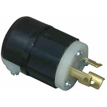 Twist Lock Plug Rated for 20 Amps - 2 Pole, 3 Wire - 250 Volts ...