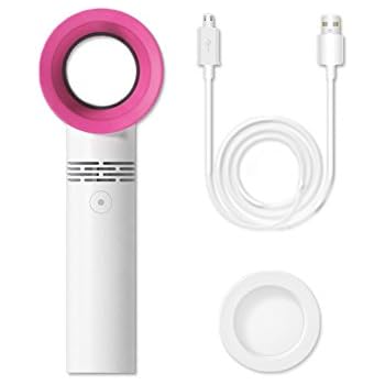 Amazon.com: LZLRUN Protable Handheld Cooling Bladeless Fan USB Mini Fan ...