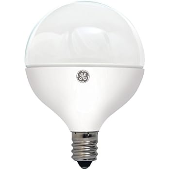 GE LED 40W Equivalent Soft White G16 Globe Clear Candelabra Base ...