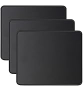 JIKIOU Mouse Mat, 3 Pack Stitched Edges Gaming Mouse Pad Mat Smooth Comfortable Touch Textured ...