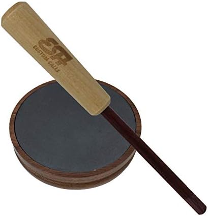 ESH Walnut Slate Pot Call with Purple Heart Striker for Turkey Hunting ...