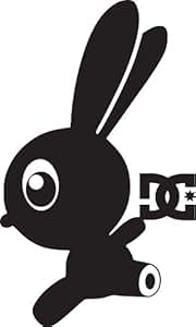 Amazon.com: DC Rabbit 6 inch BLACK Sticker Make your own luck bunny DC ...