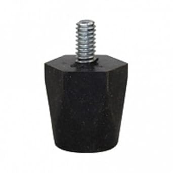 Set of 4 Adjustable Rubber Bumper Feet, Levelers, 1/4-20 Thread, Solid ...