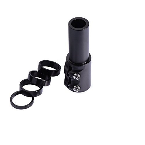 Bike Fork Stem Extender Bike Headset Raiser 75mm Extender 45Â° Bike ...