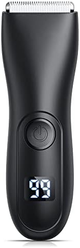 Groin Hair Trimmer for Men Waterproof Wet/Dry Clippers Body Trimmer ...