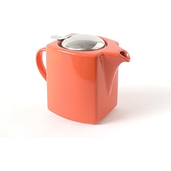 Amazon.com | Bee House Ceramic Square Teapot (Carrot): Teapots