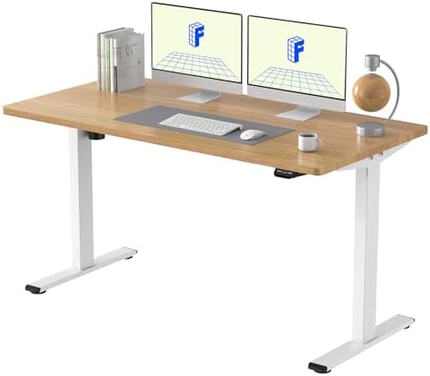 FLEXISPOT E1 Electric Standing Desk Whole Piece 55 x 28 Inch Desktop ...