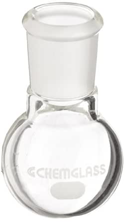 Chemglass CG-1506-82 Glass 10mL Heavy Wall Single Neck Round Bottom ...