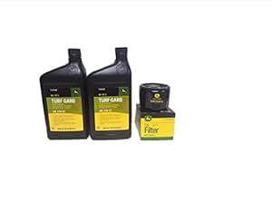 Amazon.com : 2 Quarts John Deere Turf-Gard SAE 10W-30 Oil Plus AM125424 ...