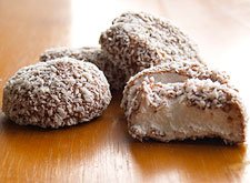 chocolate snowballs with marshmallow