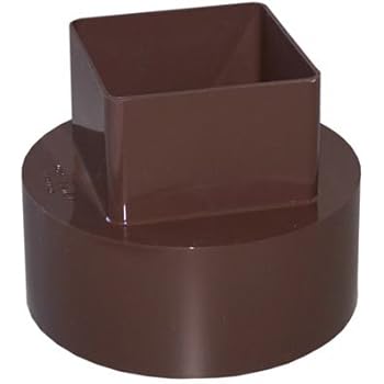 Plastic Universal Downspout to Drain Tile Adapter (4X4X4, BLACK ...