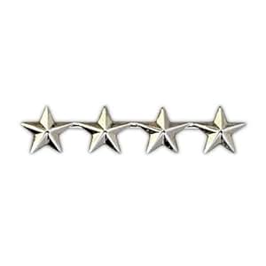 Amazon.com: 4 SILVER STAR ARMY MILITARY POLICE GENERAL COLLAR UNIFORM ...