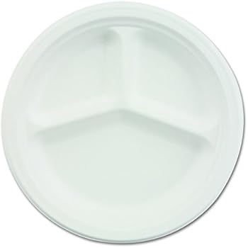 Amazon.com: Chinet Divided Paper Plates, 9-1/4" Diameter, White, 500 ...