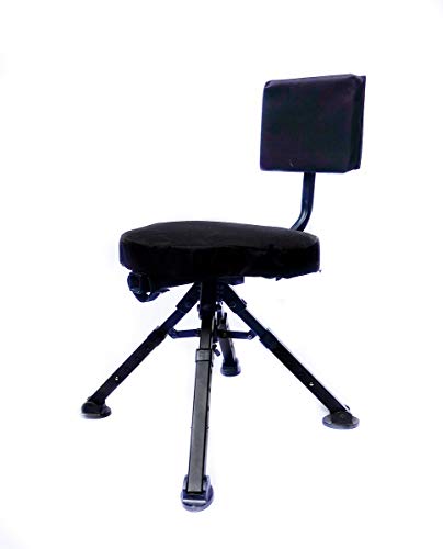 BenchMaster BMGBSC2 Four Leg Ground Blind Chair Shooting Chair with Gun ...