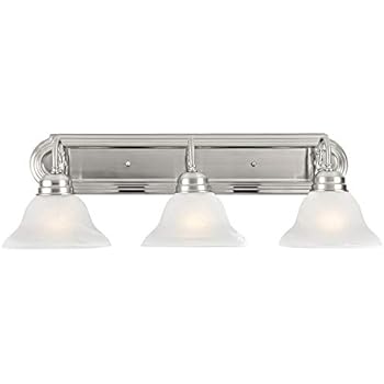 2 Bulb Bath Vanity Light Fixture Wall Mount with Plug-in Receptacle ...
