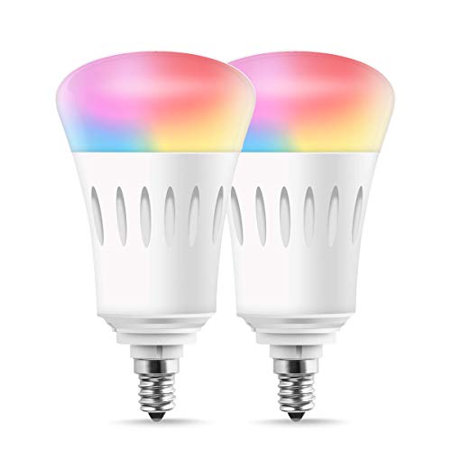 LOHAS LED Smart Candelabra E12 Base Bulbs, A19 Dimmable 60W Equivalent ...