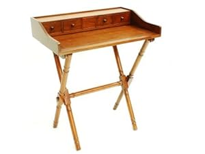 St Andrews Antique Brown Mahogany Folding Writing Desk: Amazon.co.uk ...