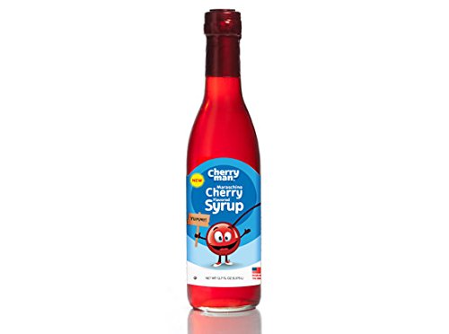 Amazon.com: CherryMan Jumbo Topping Maraschino Cherries 12oz Jar (Pack ...