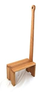 Library Step, Single Step stool made of solid Oak: Amazon.co.uk ...
