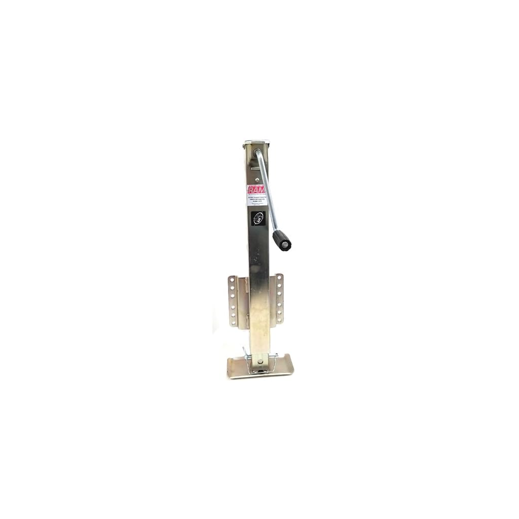 2,500 lbs. capacity RAM fixed mount bolt-on zinc heavy duty drop leg ...