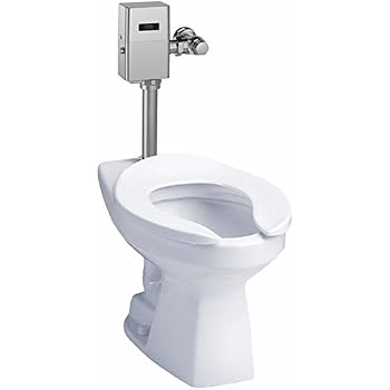 TOTO CT705EN#01 Floor-mounted, Elongated Front Bowl, Less Valve and ...