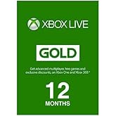 Amazon.com: Microsoft Xbox Live 12 Month Gold Card : Video Games
