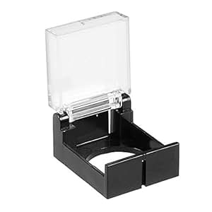 Amazon.com: uxcell 1pcs Black Clear Plastic Switch Cover Protector for ...