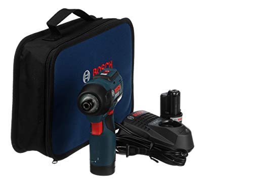 BOSCH 12-Volt Max EC Brushless Impact Driver Kit 2 battery kit PS42-02 ...