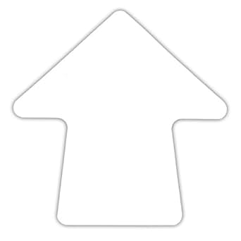 4 inch White Stick-On Colored Vinyl Directional Arrows (100 Arrows per ...