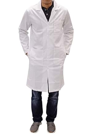 Amazon.com: CollegeWear, Inc. Unisex Long White Lab Coat - Chemistry ...