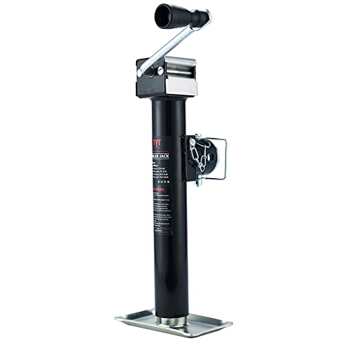 TYT 5000lbs Swivel Trailer Jack,10 Inch Vertical Travel Weld-On Pipe ...