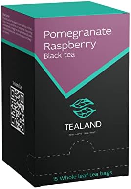 Pomegranate Raspberry 15 Sachet Box Organic Herbal Tea Bags Malty ...